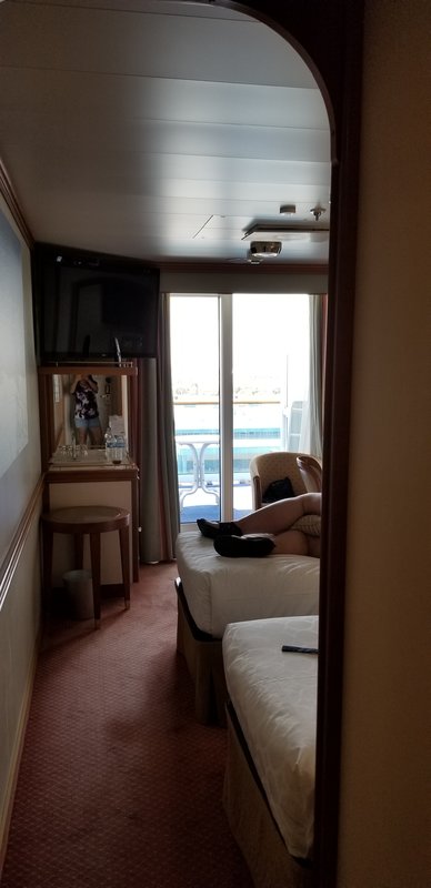 Balcony Cabin C722 on Caribbean Princess, Category BB