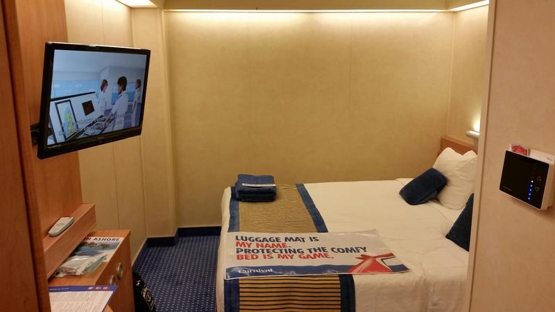 Inside Cabin 7284 on Carnival Sunshine, Category 4F